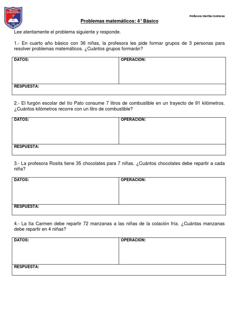 Problemas de Divisiones | PDF