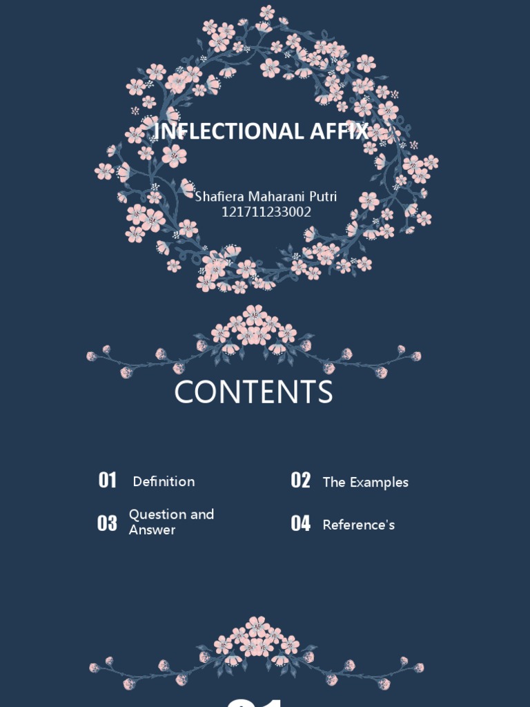 Inflectional Affix | PDF | Morphology (Linguistics) | Grammatical Number