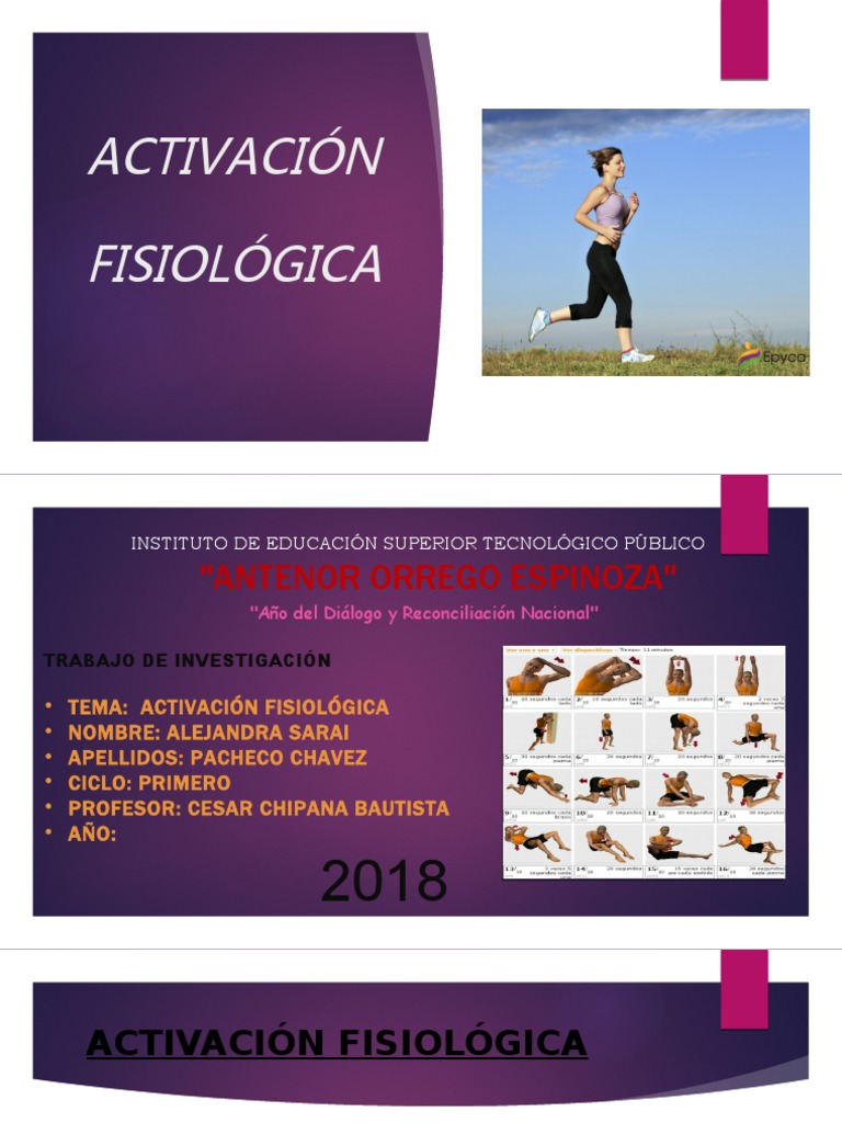 Ejercicios de Activación Fisiológica | PDF | Músculo | Deportes