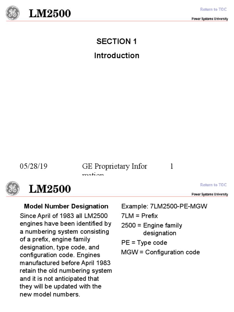 LM2500 Gas Turbine Overview | PDF | Machines | Gas Technologies