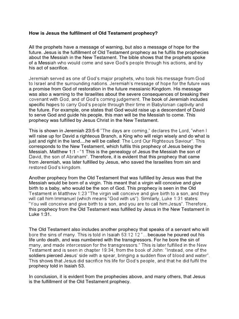 Christian Studies Assignment | PDF | Bible Prophecy | Jesus