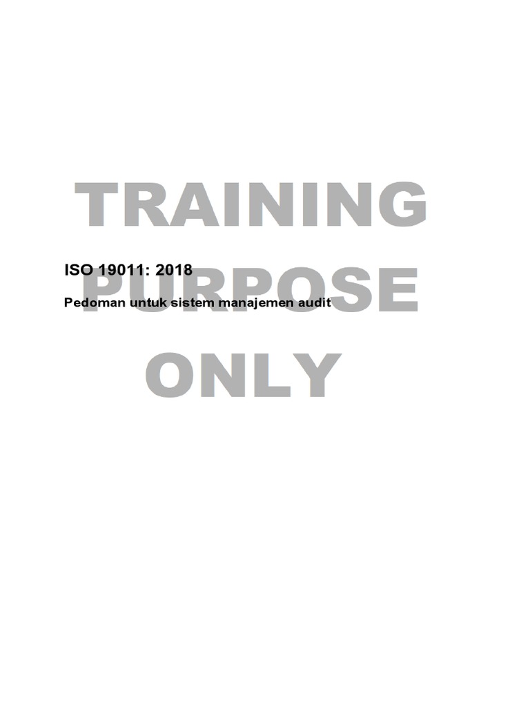 ISO 19011 2018 Guidelines For Auditing Management Systems Training ...