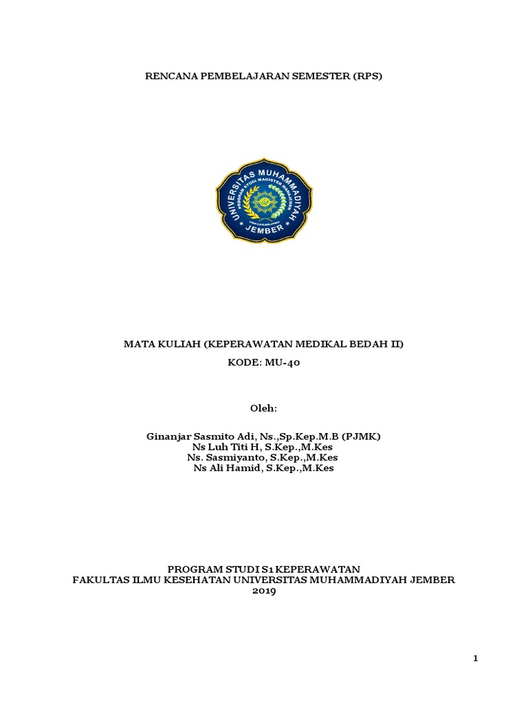 RPS KMB 2 D3 | PDF | Pengembangan Diri | Sains & Matematika