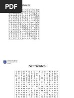 Sopa de Letras: Estados de la Materia | PDF