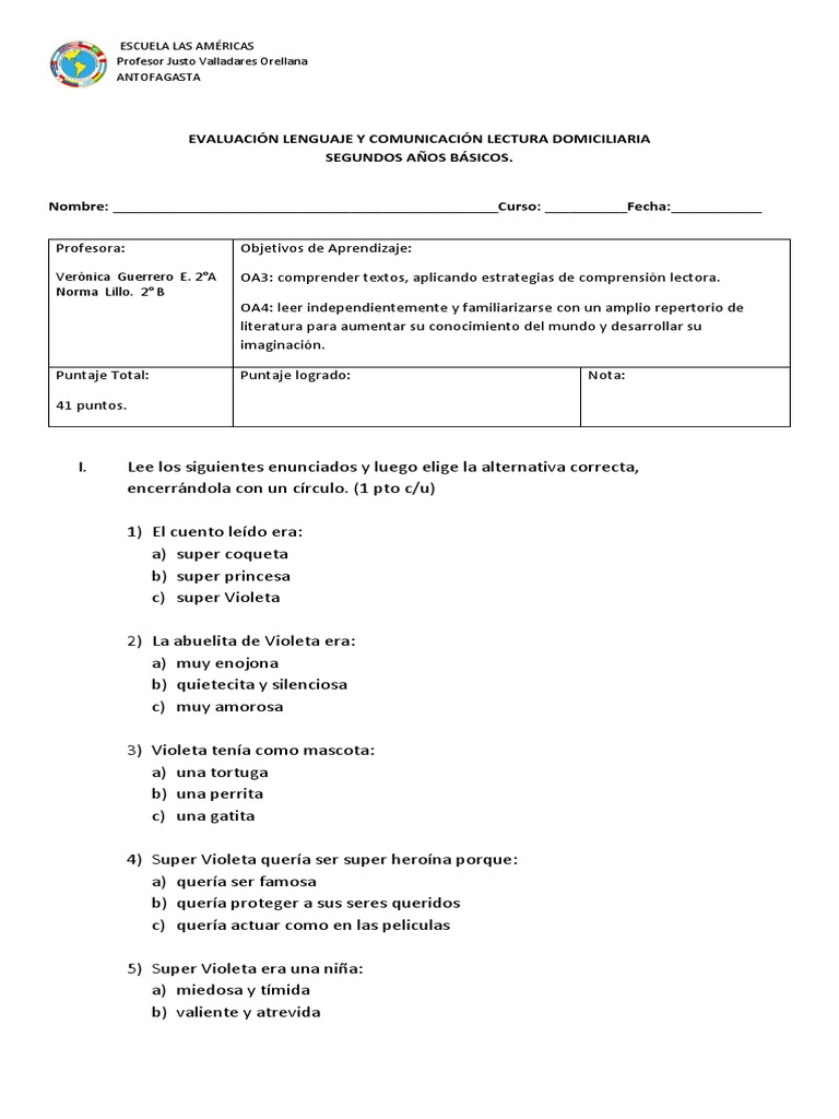 Prueba Super Violeta | PDF | Ocio