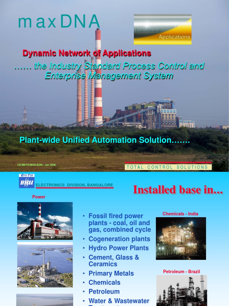 Maxdna: The Industry Standard Process Control and Enterprise Management ...