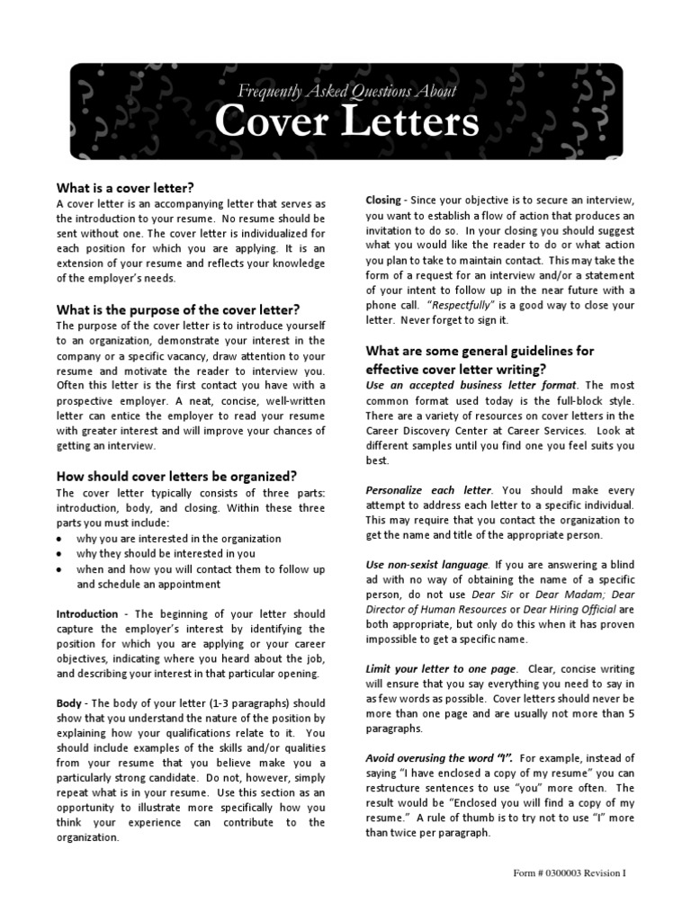 What Is A Cover Letter?: Closing - Since Your Objective Is To Secure An ...