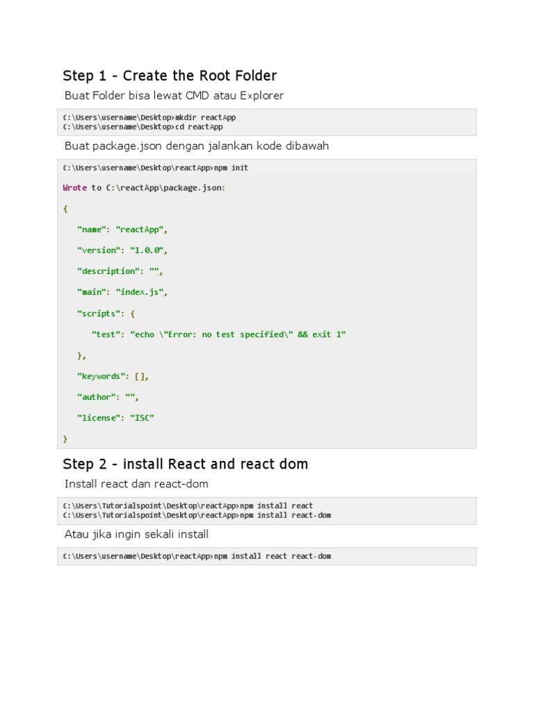 Step 1 - Create The Root Folder: Buat Folder Bisa Lewat CMD Atau ...