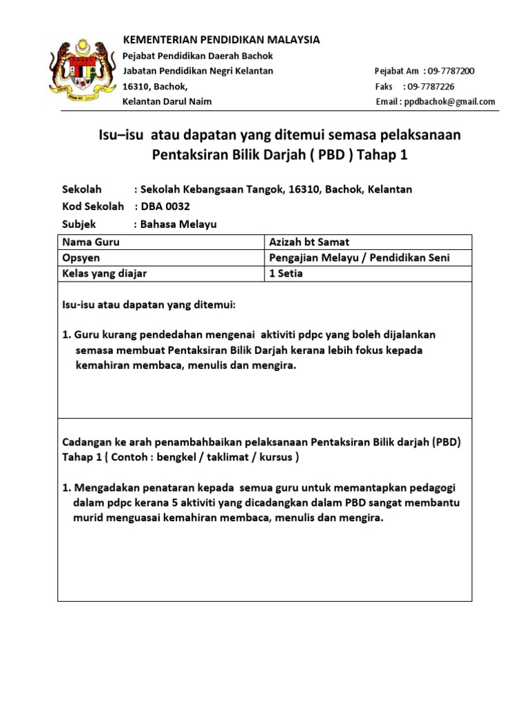 Isu PBD 1 | PDF