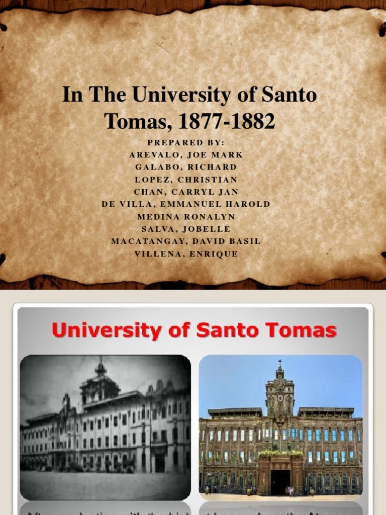 In The University of Santo Tomas, 1877-1882 | PDF | Philippines