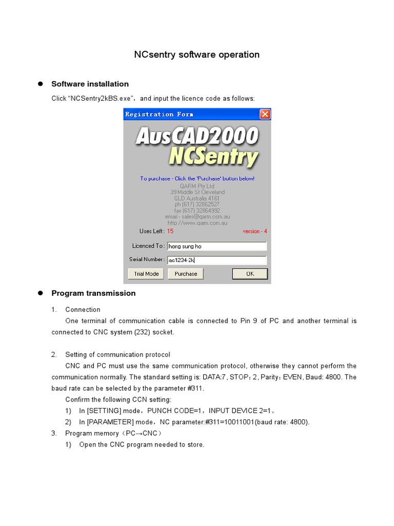 NCSentry Software Operation Guide | PDF | Computer Terminal | Numerical ...