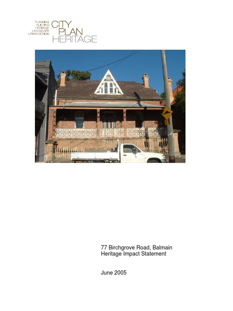 Sample Heritage Statement | PDF | Suburb | Window