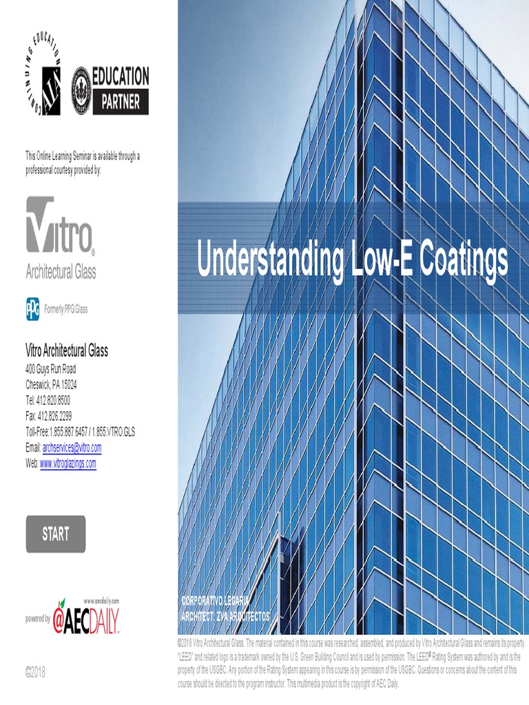 Understanding Low-E Coatings | PDF | Window | Physical Chemistry