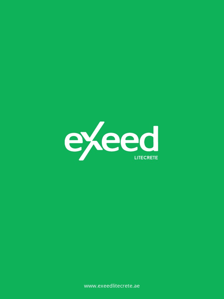 Exeed Litecrete Brochure Final Web 2 | PDF | Wall | Building Insulation