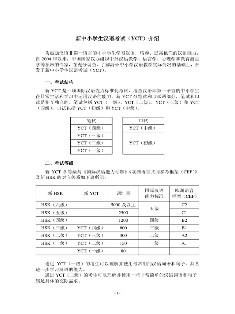 YCT3 | PDF