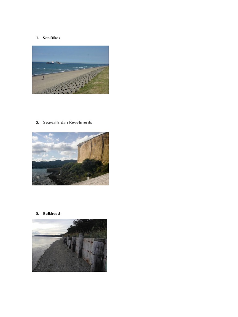 Sea Dikes: Seawalls Dan Revetments | PDF