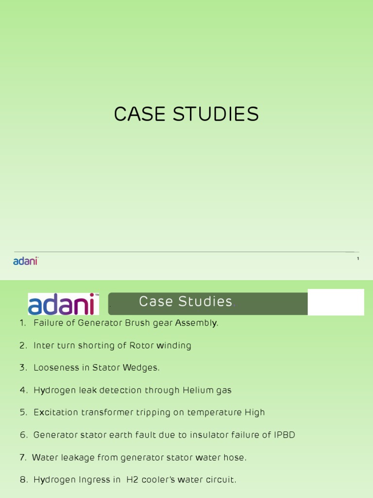 Case Studies | PDF | Electric Generator | Energy Technology