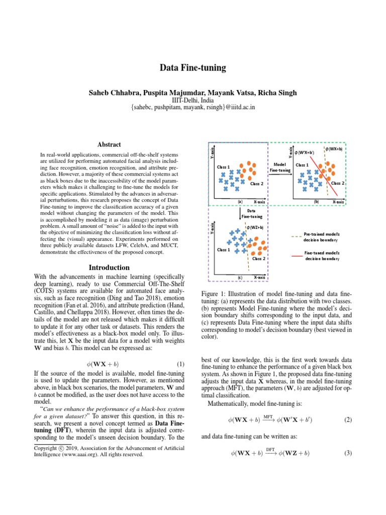 AAAI2019 Data Fine Tuning | PDF | Computational Science | Statistics