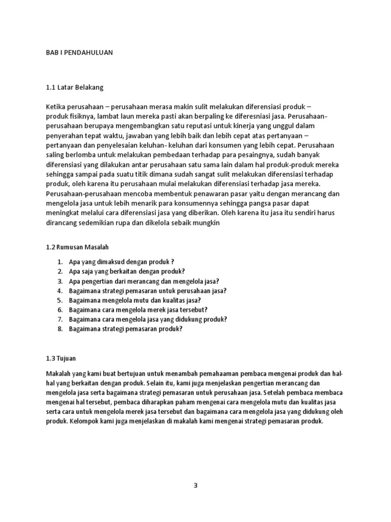 Merancang Strategi Produk Dan Mengelola Jasa | PDF