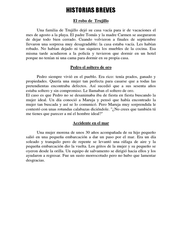 Historias Breves | PDF