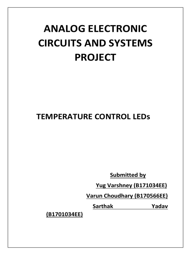 AEC Project Report | PDF | Operational Amplifier | Amplifier