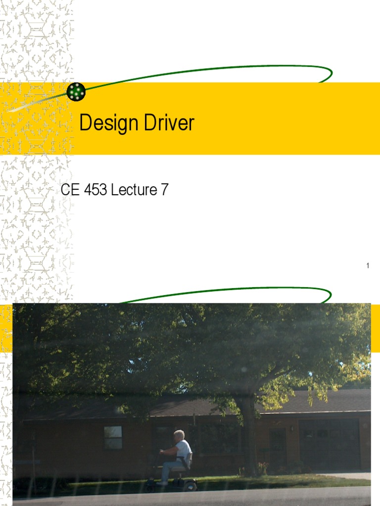 07 Design Driver | PDF | Pedestrian | Perception
