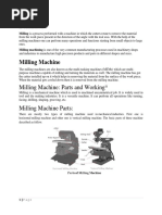 Study of Milling Machine | PDF | Machines | Tools