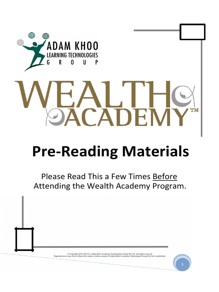 1 WA - Pre-Reading Materials 2018 | Download Free PDF | Stocks ...