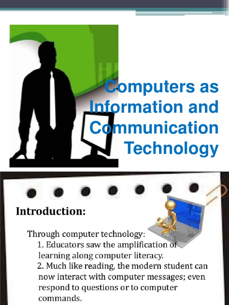 Computers As Information and Communication Technology | PDF