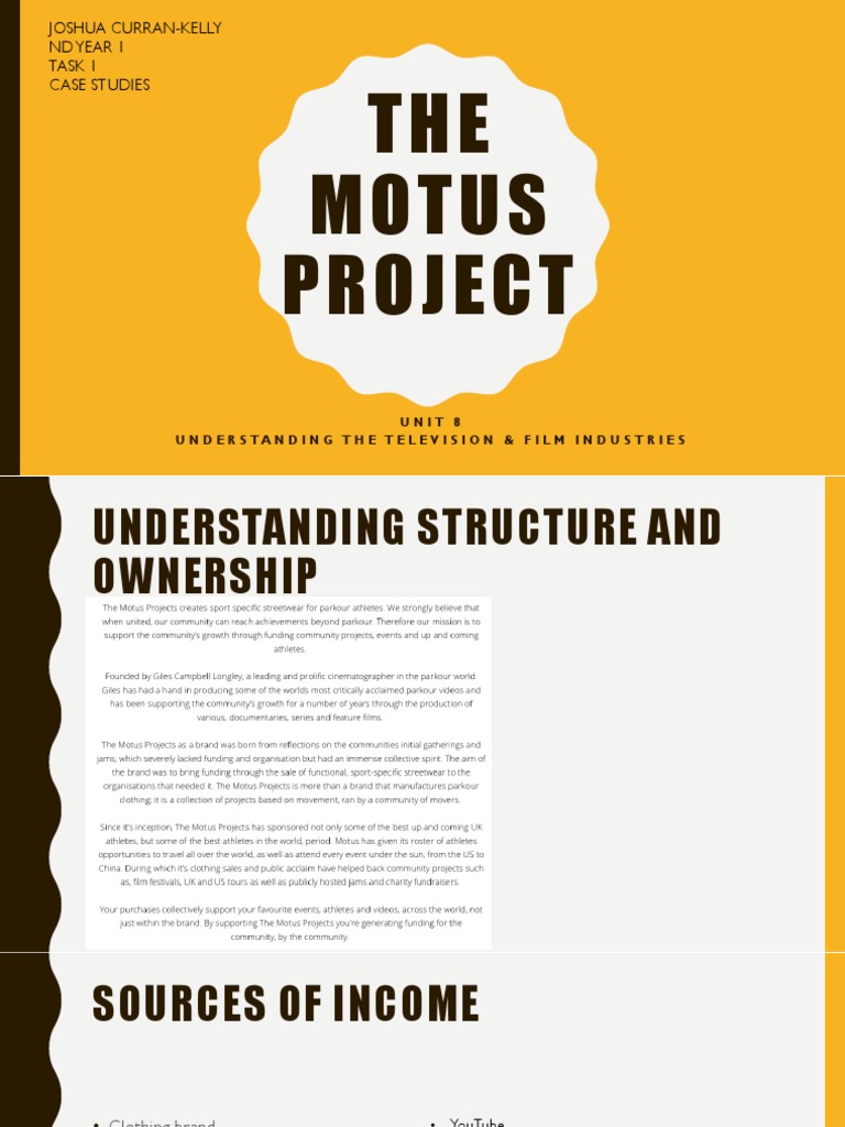 Presentation1 Motus | PDF
