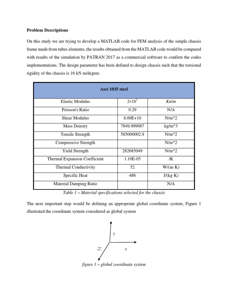 FEM Chassis | PDF | Stiffness | Finite Element Method