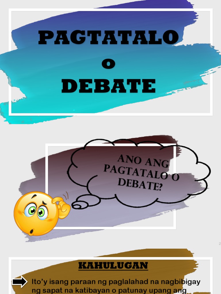 Pagtatalo o Debate | PDF