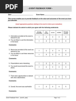 Guest Speaker Feedback Template | PDF | Cognition | Communication
