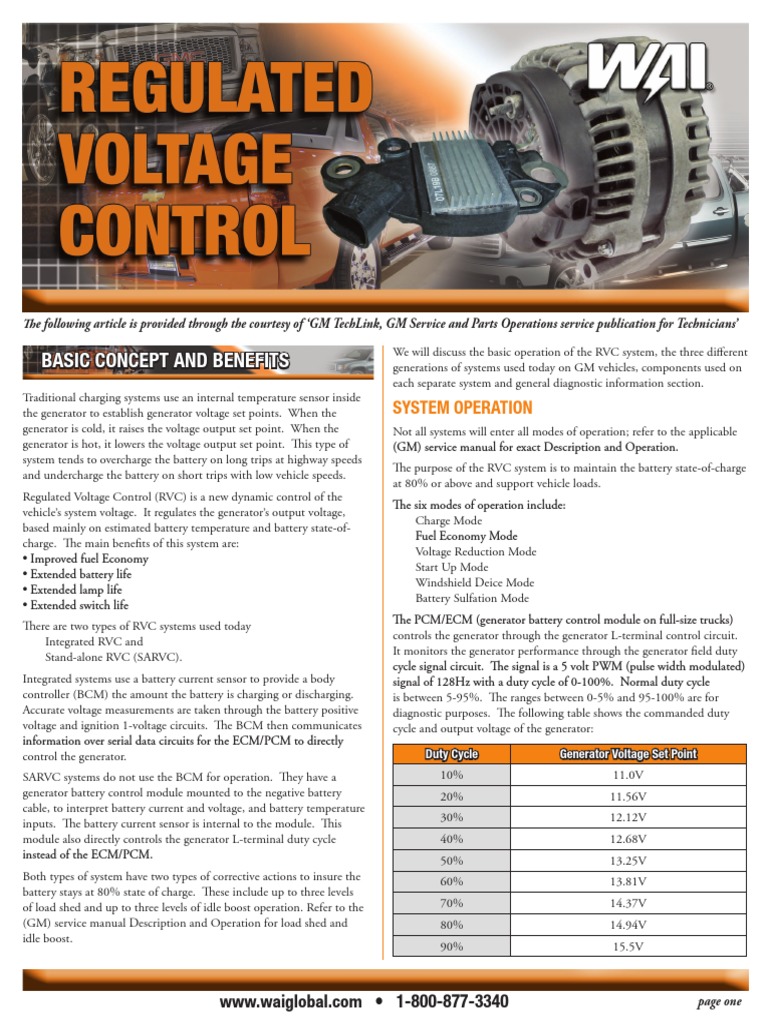 Delco Remy Remote Voltage Control Pdf Electric Generator Volt