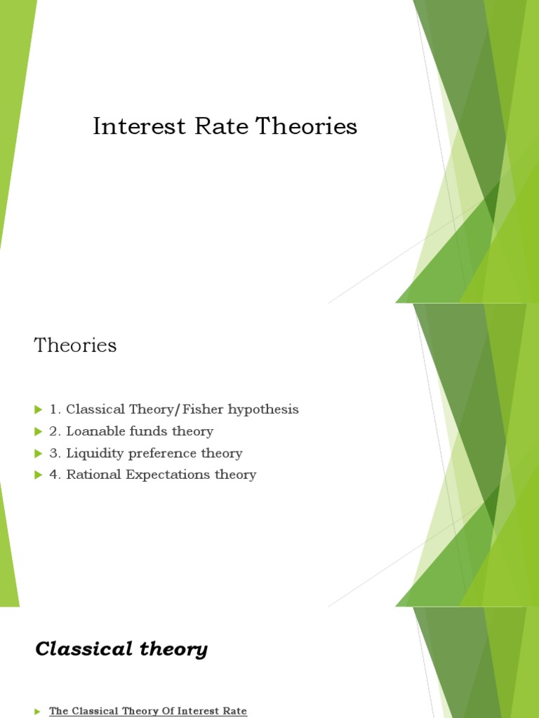27 Interest Rate Theories | Download Free PDF | Market Liquidity | Interest