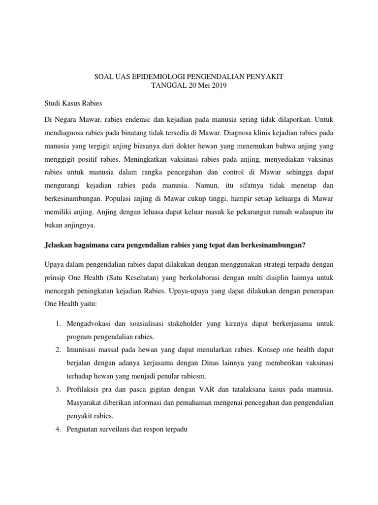 Contoh Soal Epid Bencana | PDF