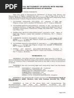 Sample Extrajudicial Settlement Document | PDF | Finance & Money ...