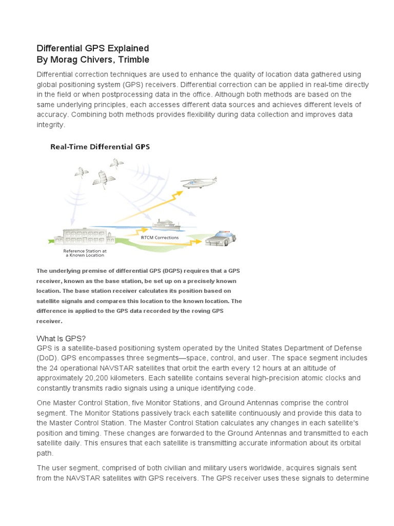 1-Differential GPS Explained | Download Free PDF | Global Positioning System | Geographic ...