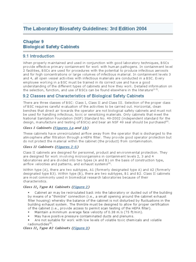 The Laboratory Biosafety Guidelines | PDF | Nature