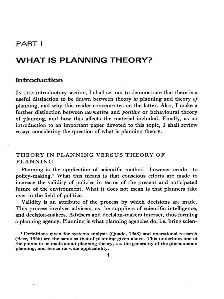 1 Faludi - What Is Planning Theory | PDF