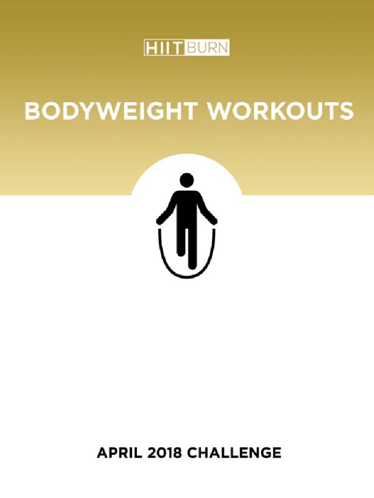April Challenge Bodyweight Workouts | PDF | Physical Exercise | Sports