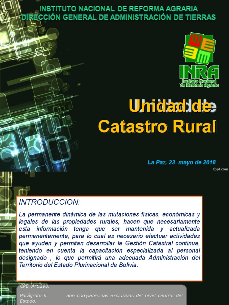 Catastro Rural en Bolivia | PDF | Informática y tecnología de la ...