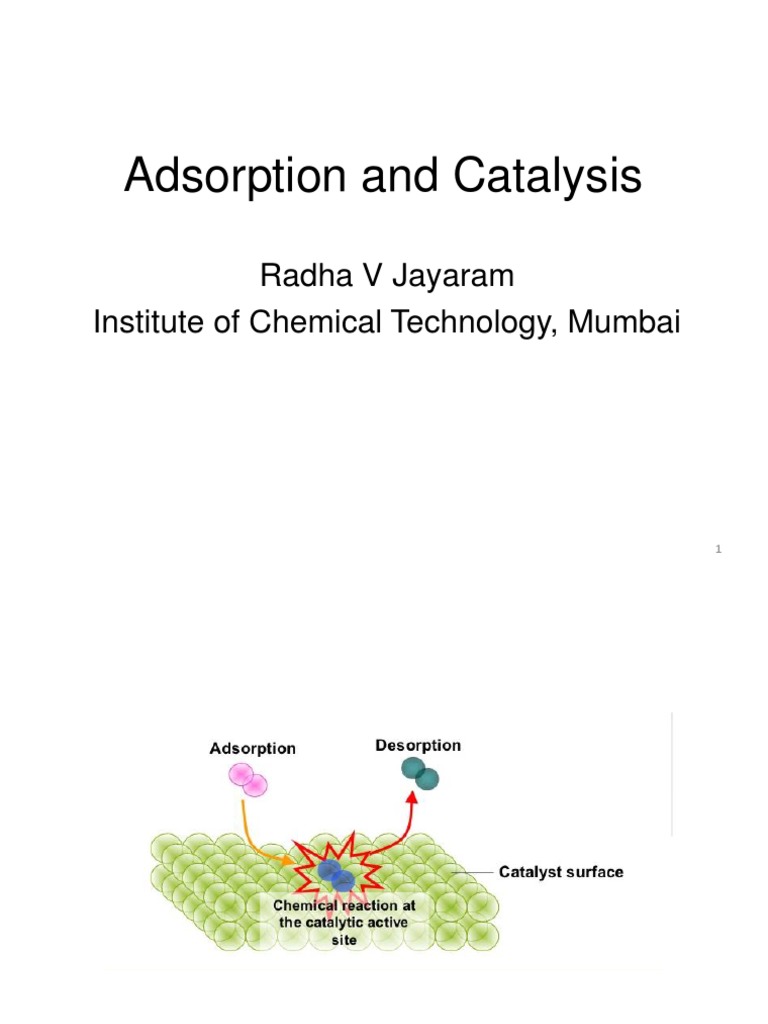 Adsorption and Catalysis 1 | PDF | Adsorption | Reaction Rate