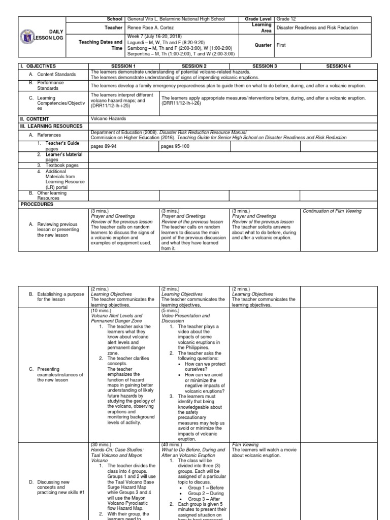 School emergency plan for volcanic eruptions | PDF | Volcano | Learning
