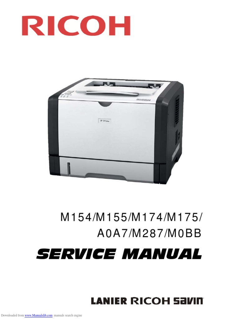 Service Manual: M154/M155/M174/M175/ A0A7/M287/M0BB | PDF | Tap Water ...