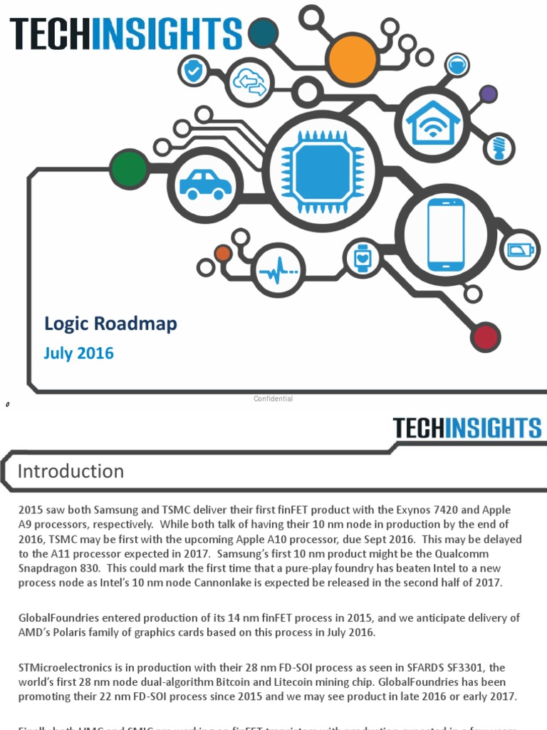 Silicon Technology Logic Roadmap PDF | PDF | Semiconductors ...