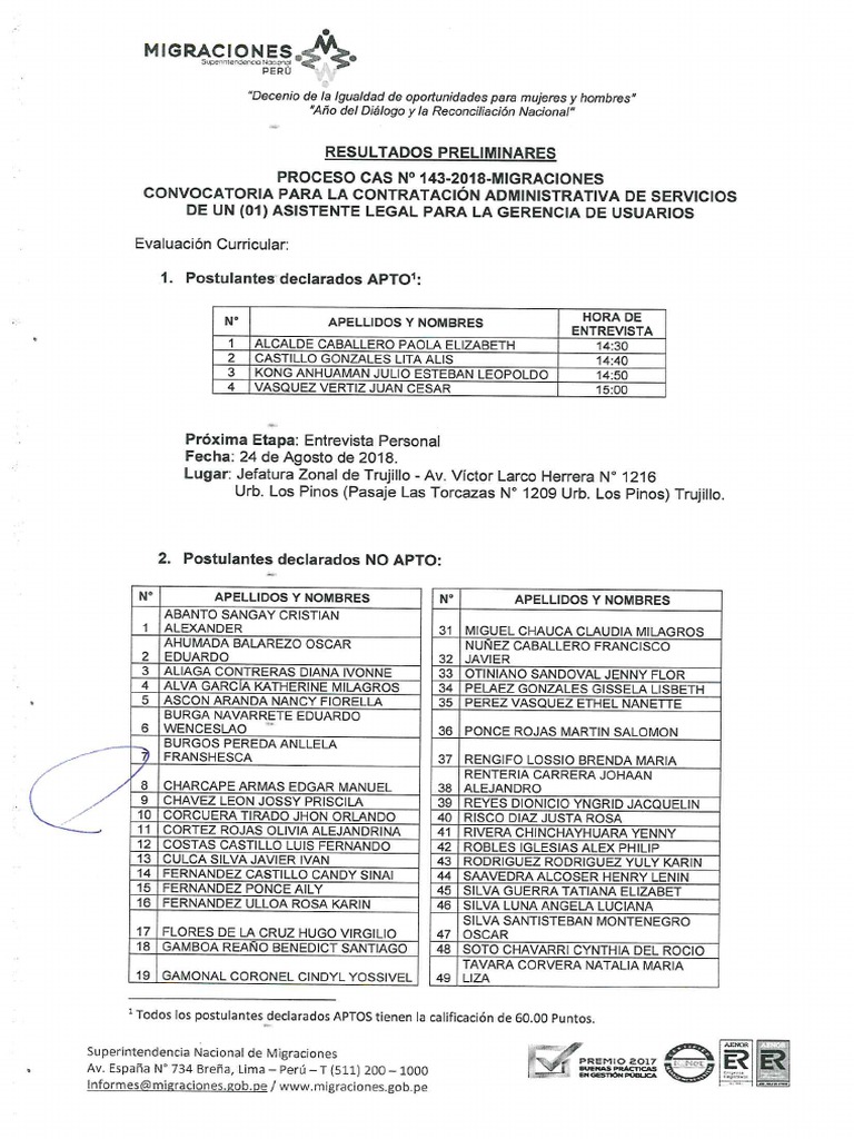 Acta Preliminar | PDF