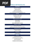 Comandos Rápidos para SAP Business One | PDF | Informática | Software