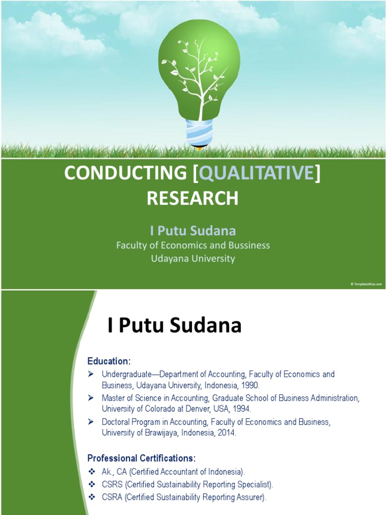 01 - Conducting Qualitative Research | PDF | Scientific Method ...