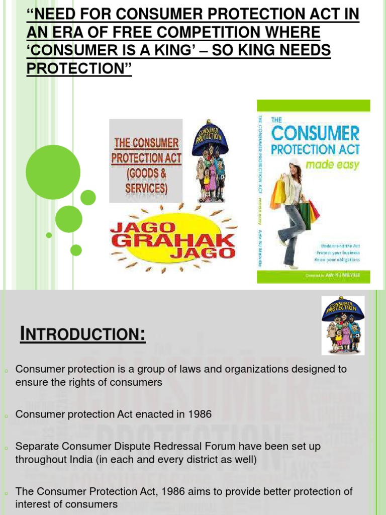 Need For Consumer Protection